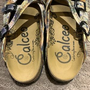 Calceo | Shoes | Calceo Floral Boho May Jane Clogs Size 37 | Poshmark